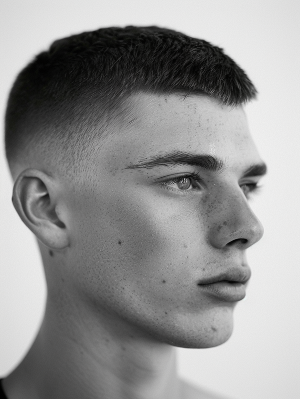 Kiểu tóc Crew Cut nam mạnh mẽ đậm chất quân đội với phong cách hiện đại ...